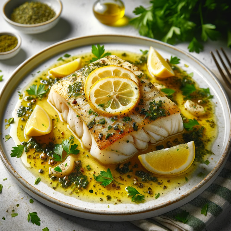 Greek Lemon and Herb Roasted Fish - Prime Health Daily