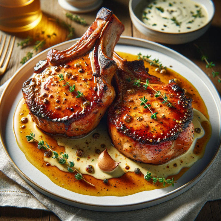 German Mustard-Glazed Pork Chops - Prime Health Daily