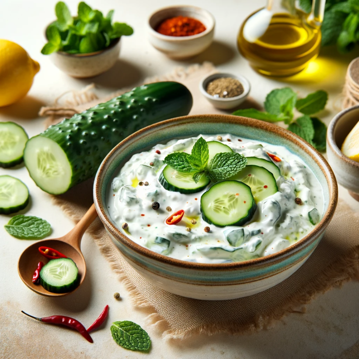Spicy Cucumber-Mint Yogurt - Prime Health Daily