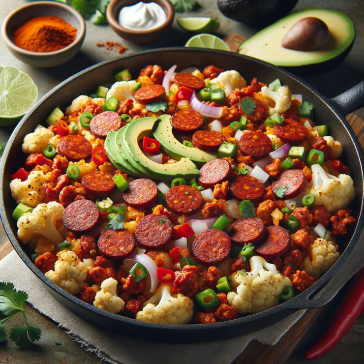 Mexican Chorizo and Cauliflower Hash - Prime Health Daily