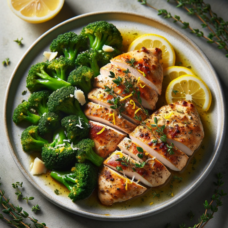 Lemon Thyme Chicken with Broccoli Rabe - Prime Health Daily